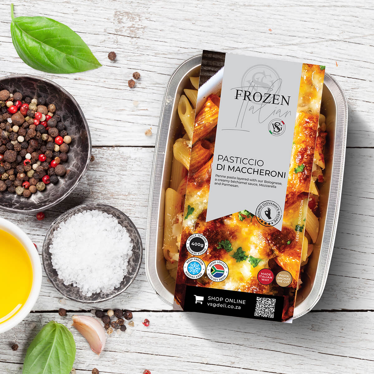 VSG Deli | Frozen Italian Meals | Maccheroni