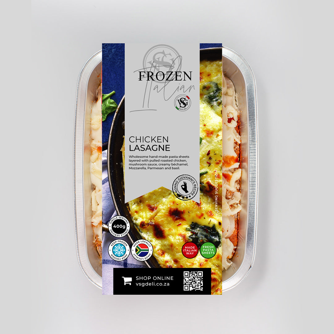VSG Deli | Family Portion Chicken Lasagne | Frozen Italian Meals