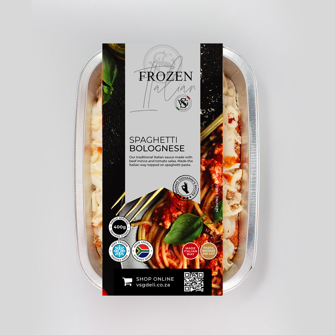 VSGdeli | Frozen Meals | Spaghetti Bolognese – VSG Deli